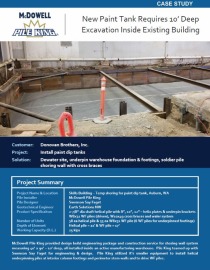10ft Deep Excavation Inside Existing Building Case Study | McDowell ...